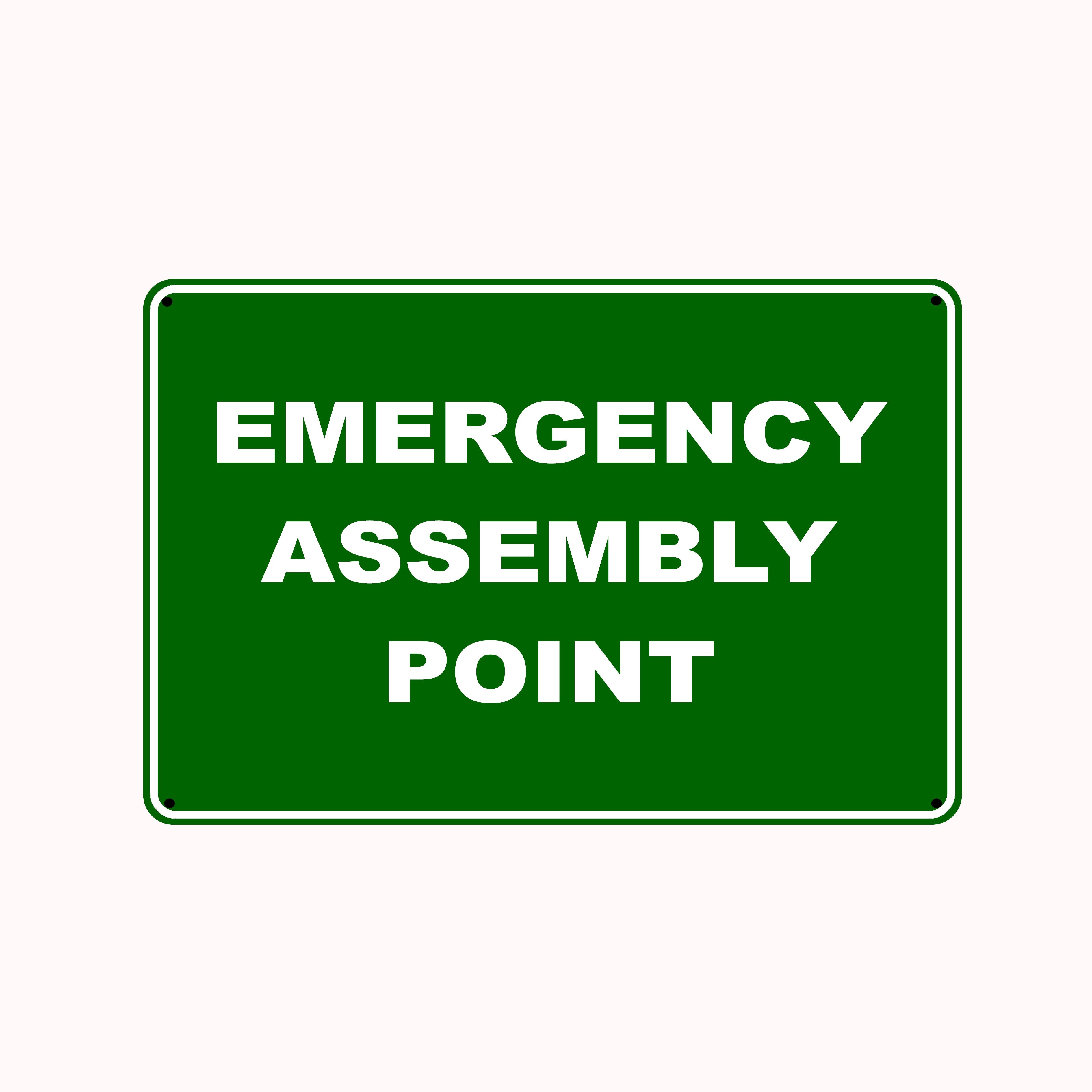 Emergency Assembly Point Sign – We Make U Create